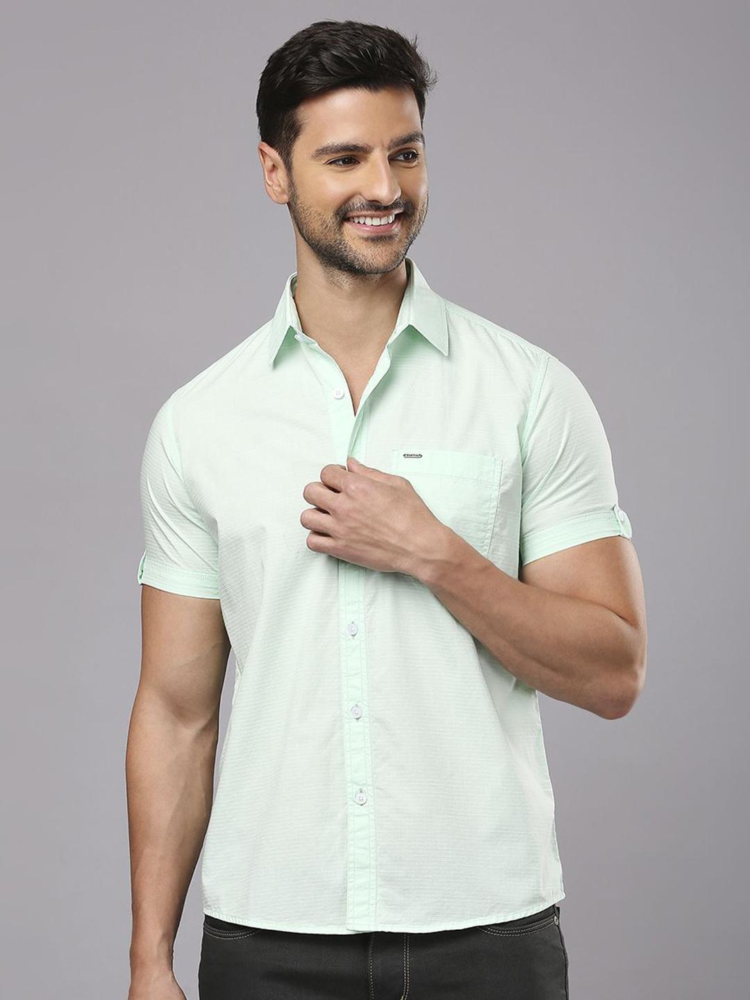 Buy Klub Fox Men Solid Casual Slim Fit Shirt - Shirts for Men 30020805 ...
