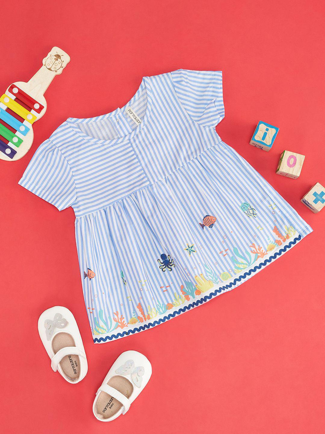 Buy Pantaloons Baby Girls Striped Cotton Top - Tops for Girls 30025471 ...