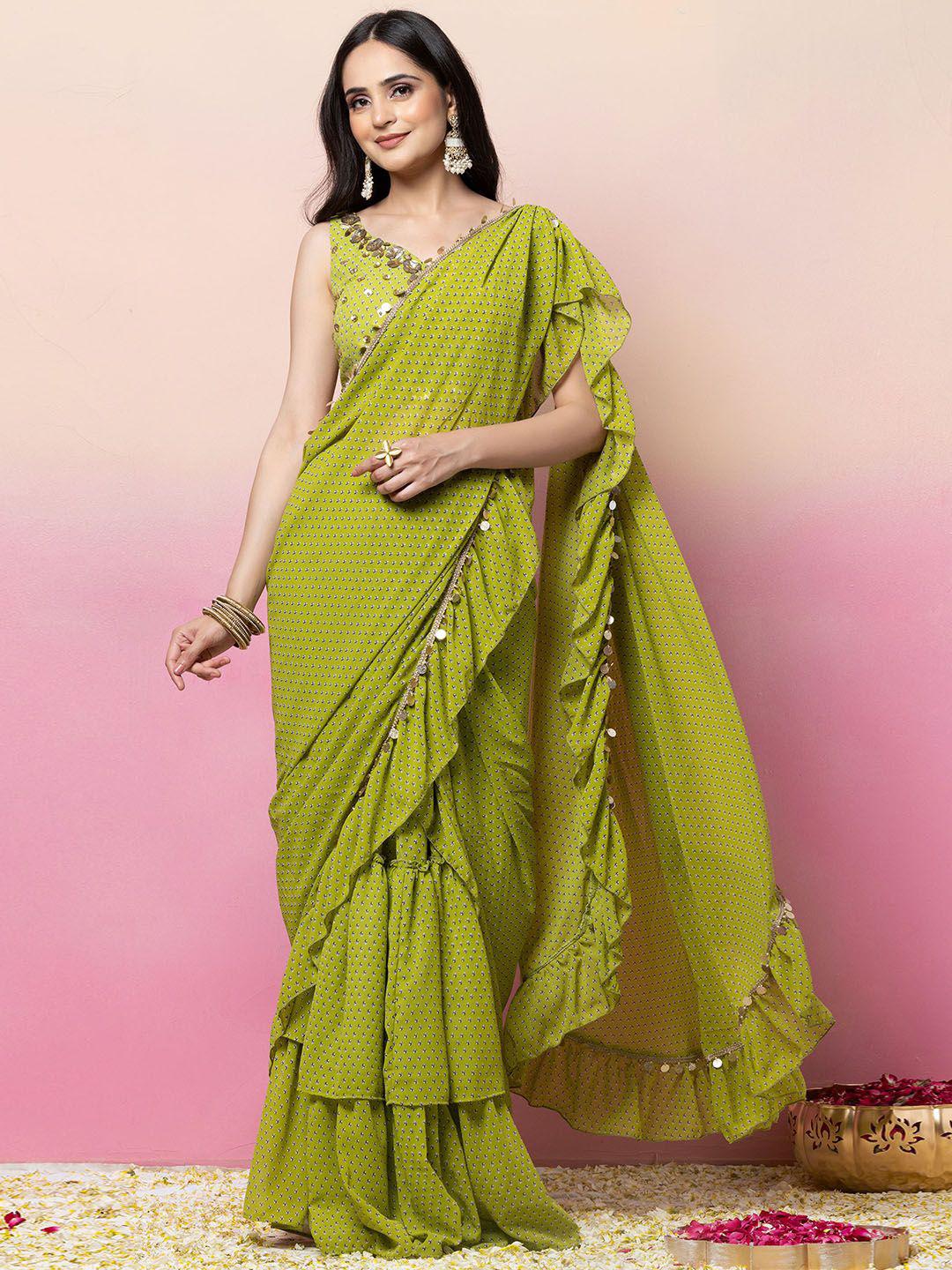 Buy Indya Luxe Sequinned Ready To Wear Saree - Sarees for Women ...