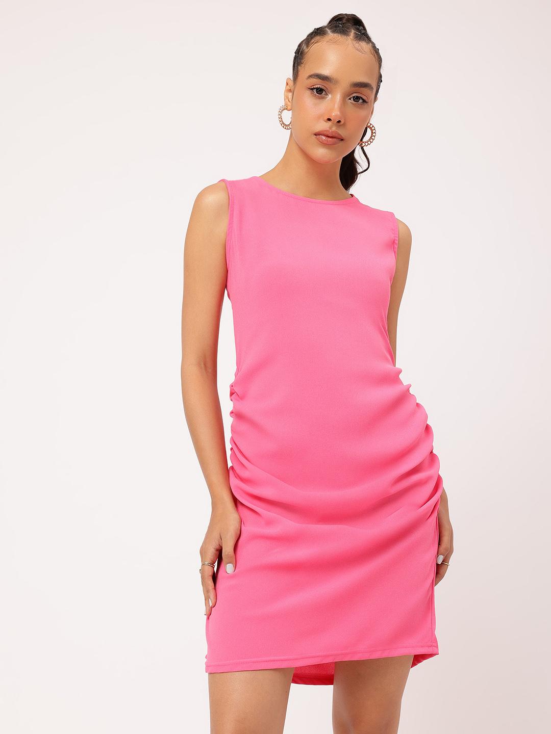 Buy DressBerry Ruched Rave Mini Sheath Dress - Dresses for Women ...