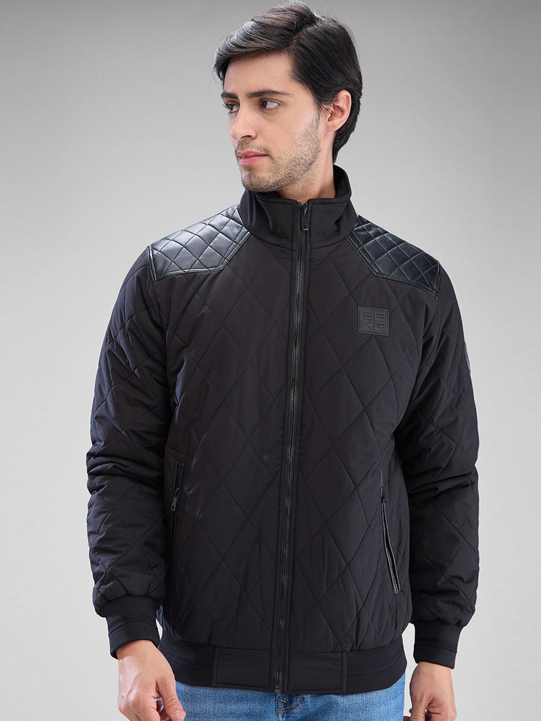 Buy SPYKAR Men Geometric Striped Bomber Jacket - Jackets for Men ...