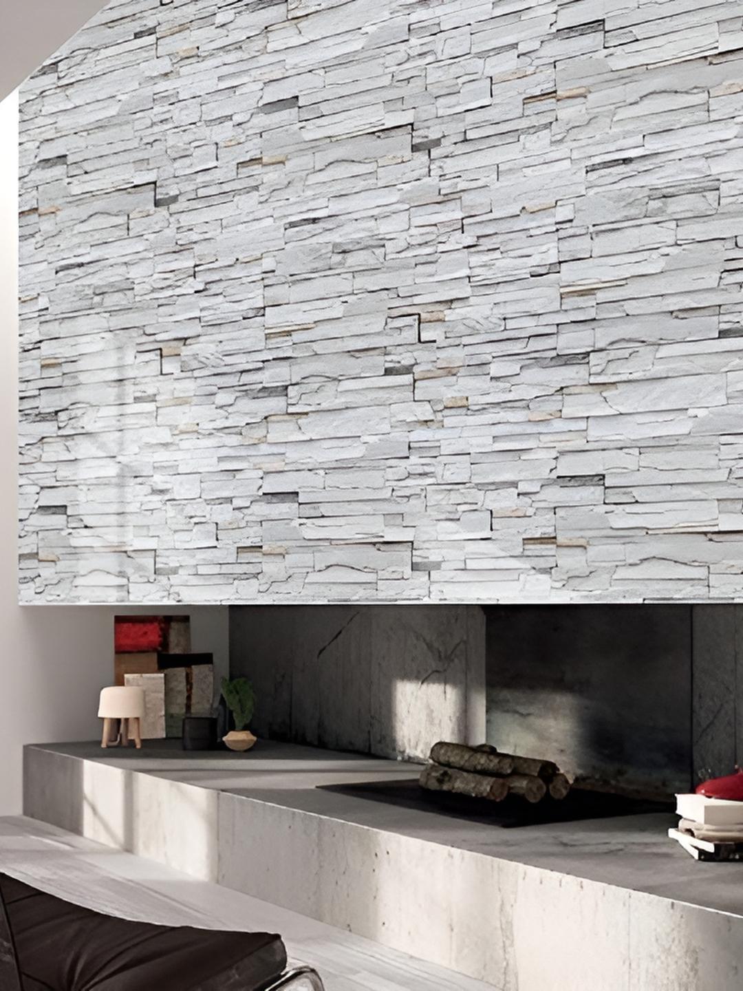Buy Asian Royal Grey Abstract Printed Self Adhesive Wall Sticker ...
