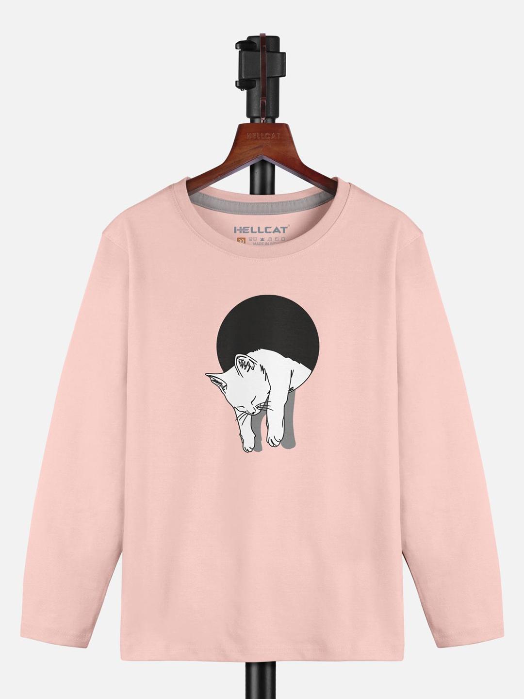Buy HELLCAT Girls Graphic Printed Round Neck T Shirt - Tshirts for ...