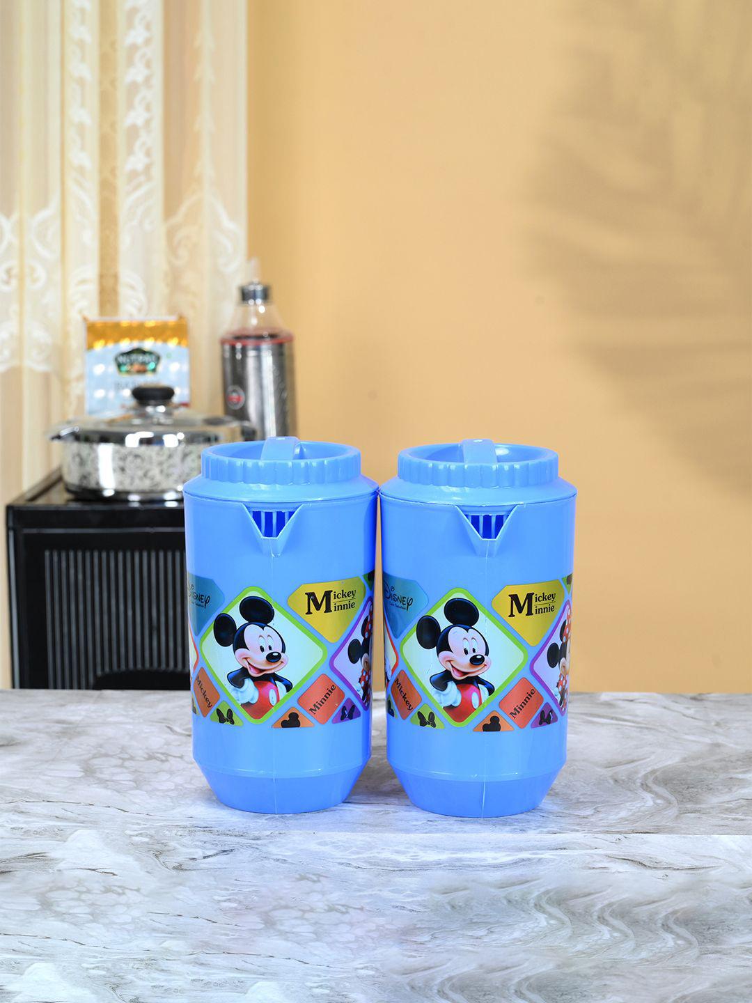 Buy Kuber Industries Blue & Red 2 Pieces Printed Water Jugs 2L - Water ...