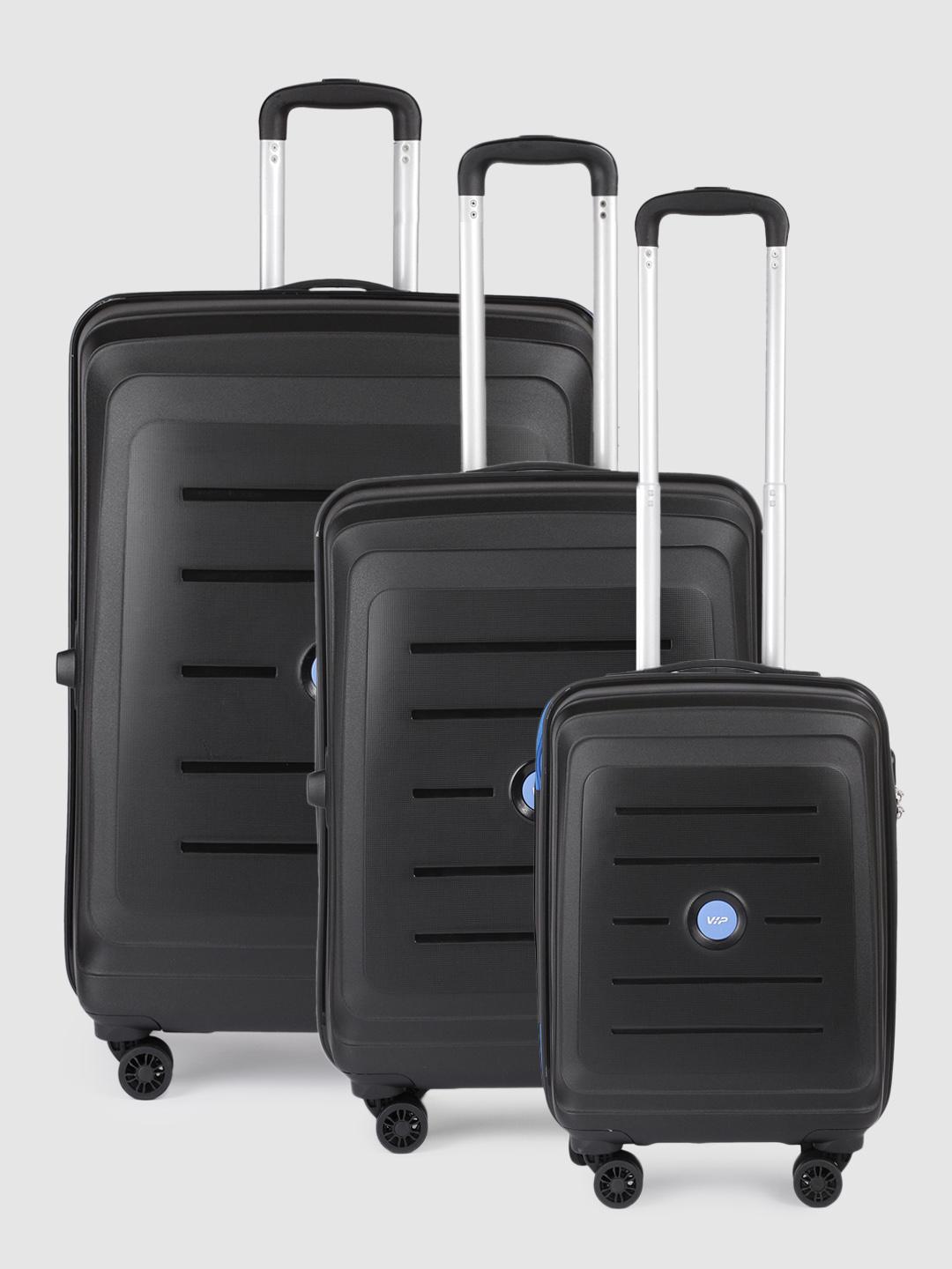 Buy VIP CORSA Set Of 3 Hard Sided Trolley Suitcases - Trolley Bag for ...