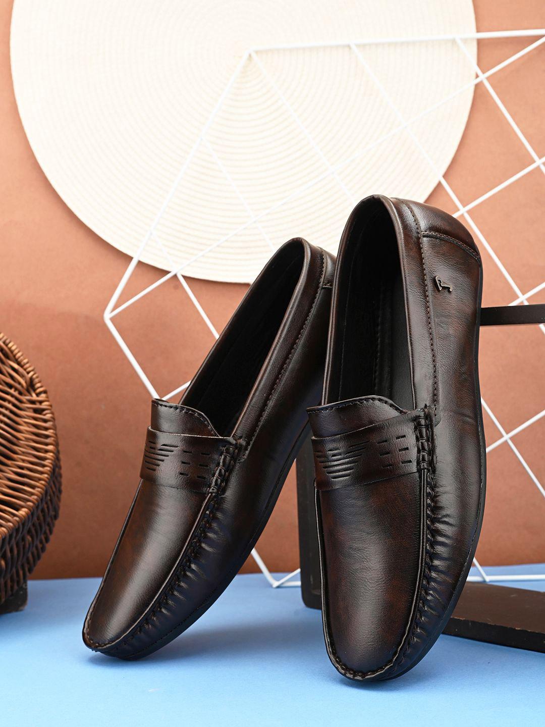 Buy Provogue Men Synthetic Leather Formal Slip Ons - Formal Shoes for ...