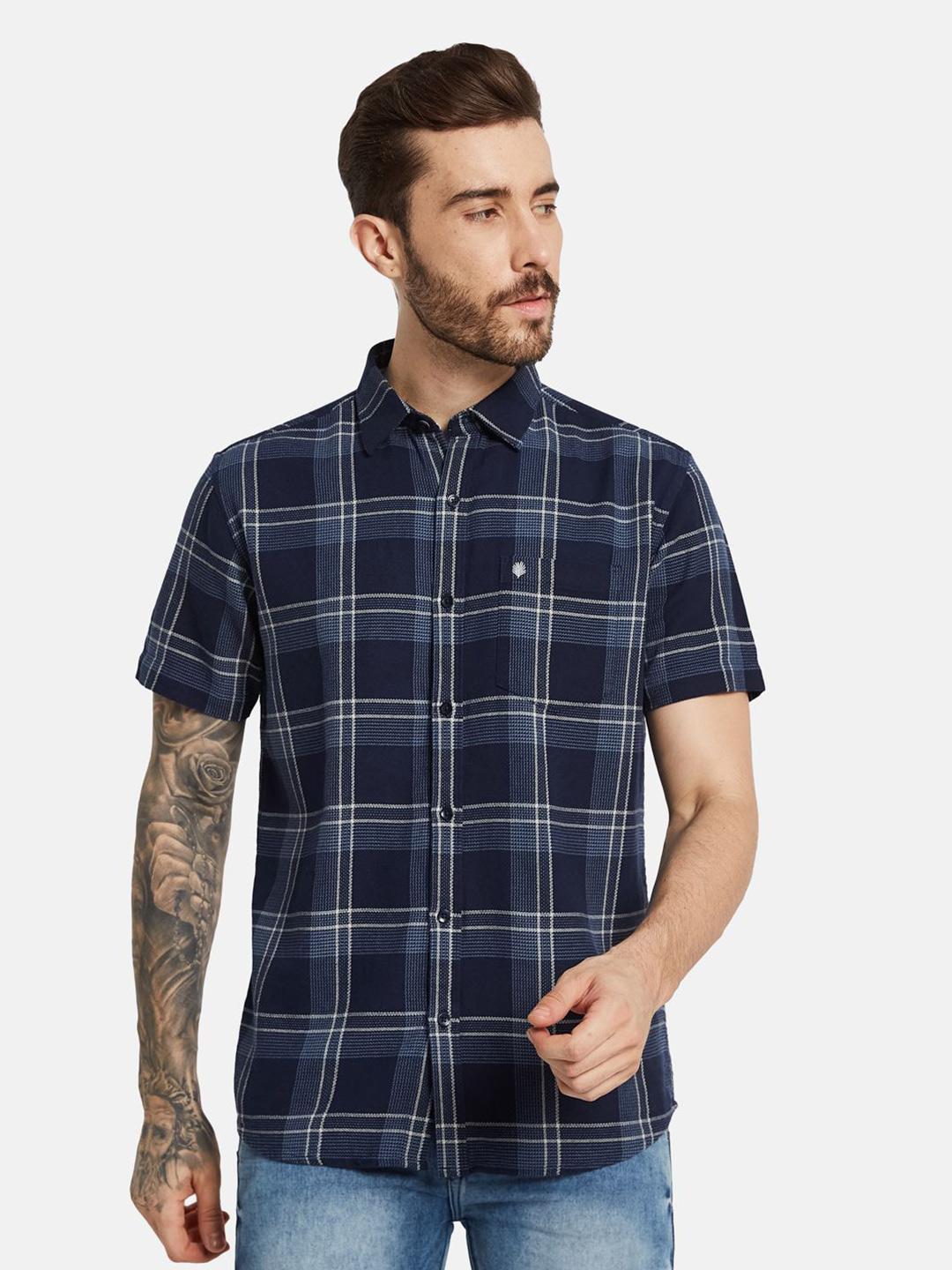 Buy METTLE Men Tartan Checks Opaque Checked Pure Cotton Casual Shirt - Shirts for Men 30182179 ...