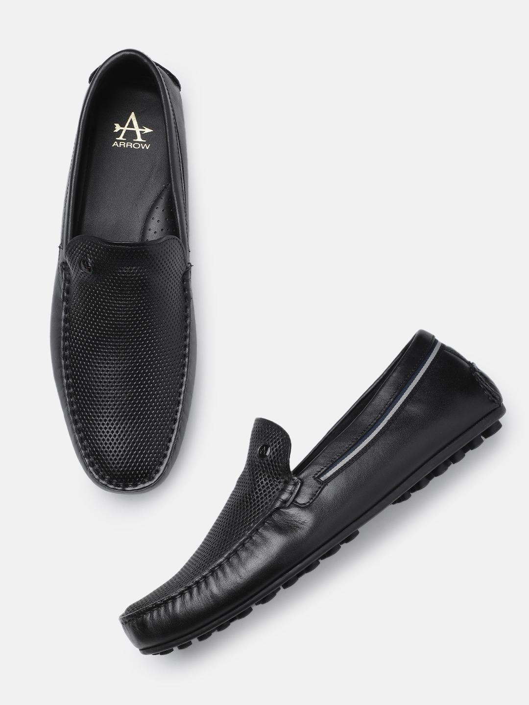 Buy Arrow Men Textured Leather Driving Shoes - Casual Shoes for Men ...