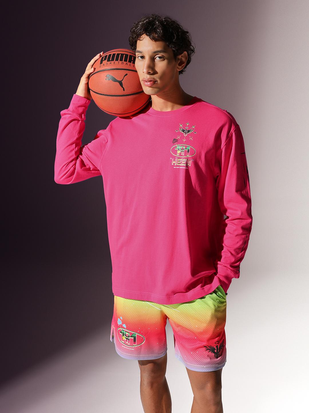 Buy Puma Melo 1Love Ss Tee Logo Printed Relaxed Fit Basketball T Shirts ...