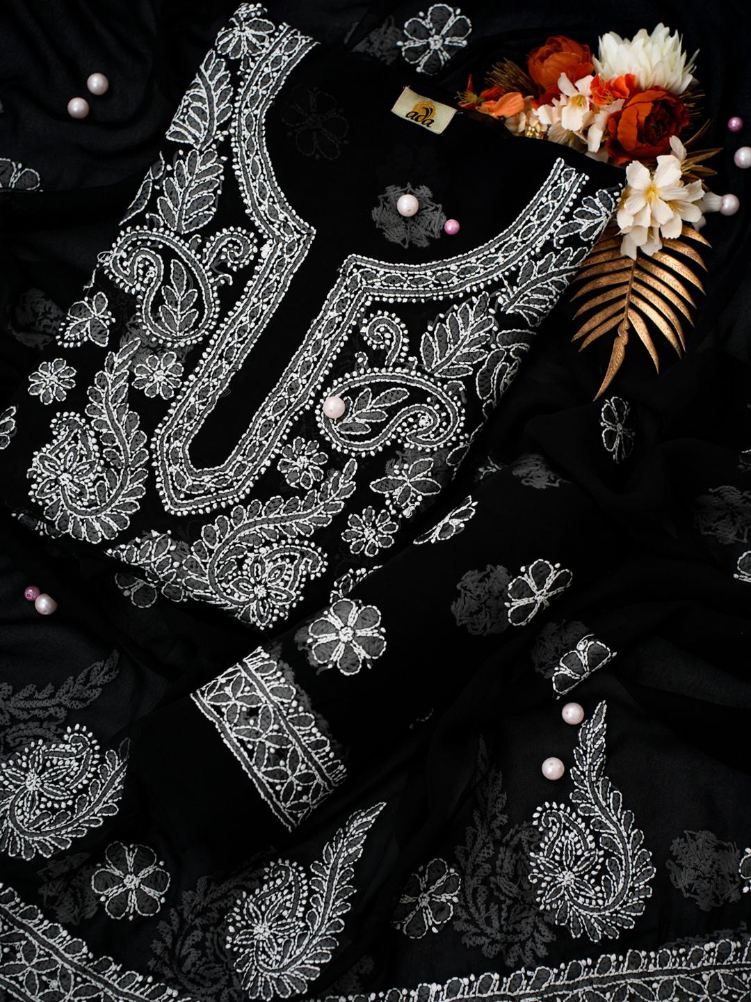 Buy ADA Ethnic Motifs Embroidered Unstitched Dress Material - Dress ...
