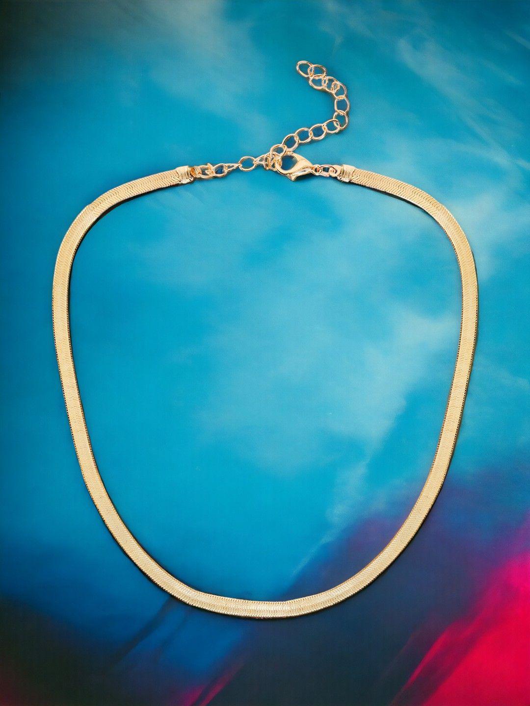 Buy Fabula Gold Plated Delicate Snake Design Chain - Necklace And ...