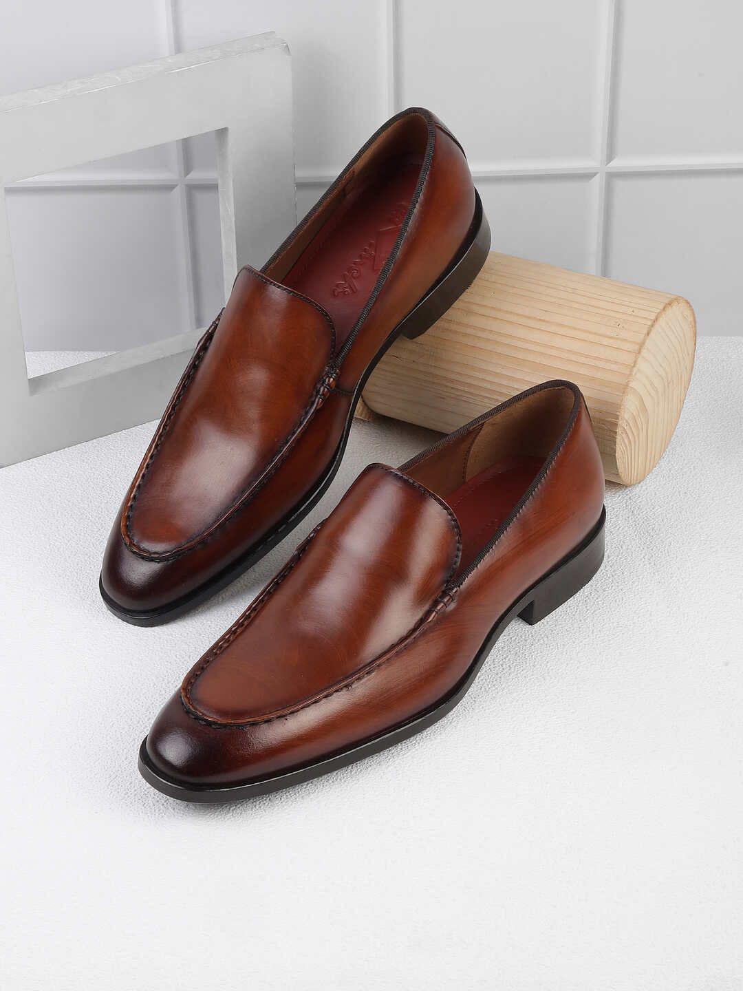 Buy DAVINCHI Men Leather Formal Slip Ons - Formal Shoes for Men ...