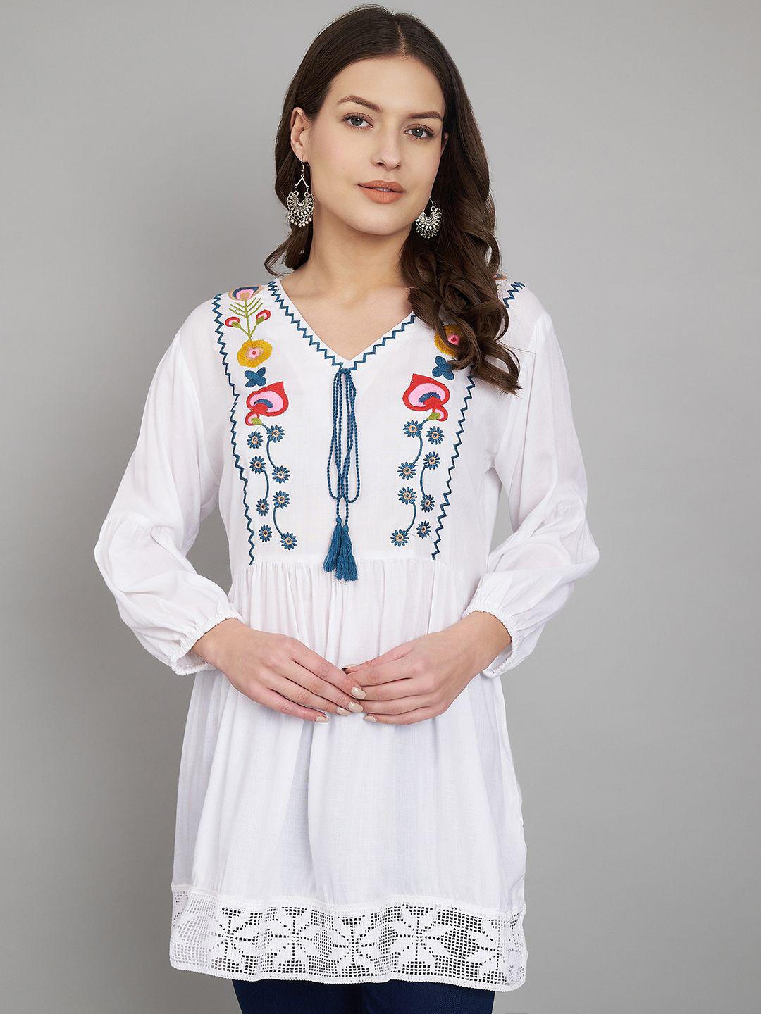 Buy SAAKAA Floral Embellished Top - Tops for Women 30251551 | Myntra
