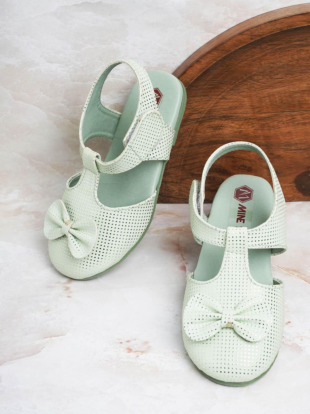 Buy Minesole Girls Perforations PU Round Toe Velcro Slip On Sneakers ...