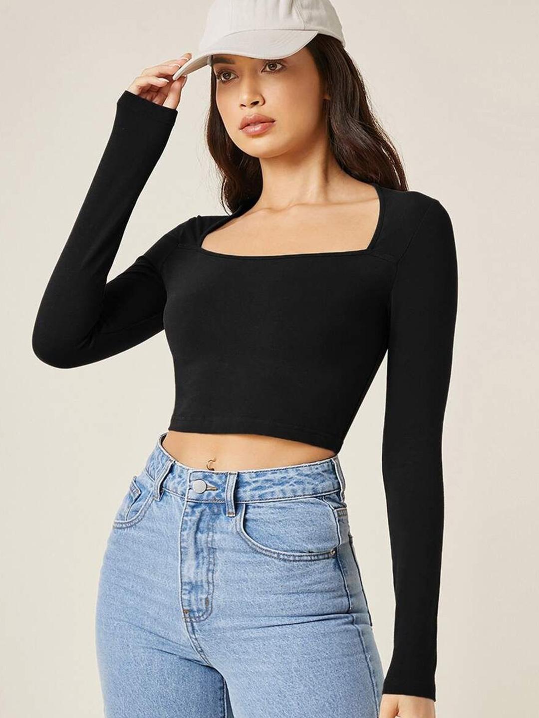 Buy Stylecast X Slyck Cotton Crop Top - Tops for Women 30259045 | Myntra
