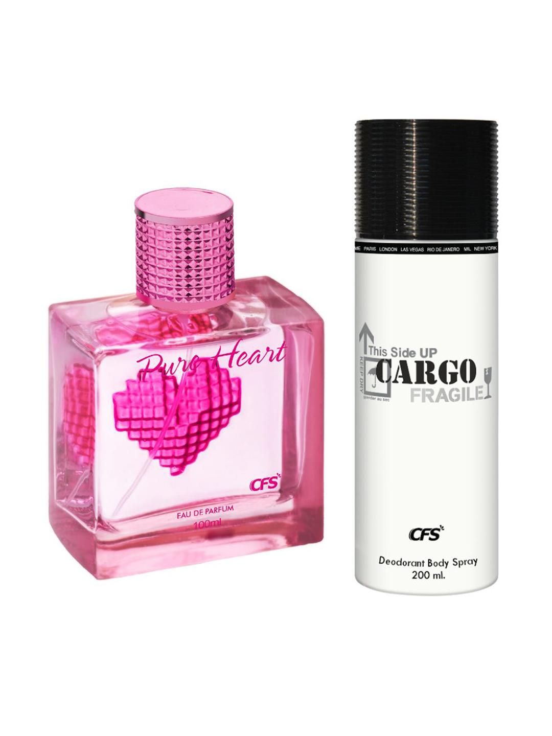 Buy CFS Set Of Pure Heart Eau De Parfum 100ml & Cargo Deodorant Body ...