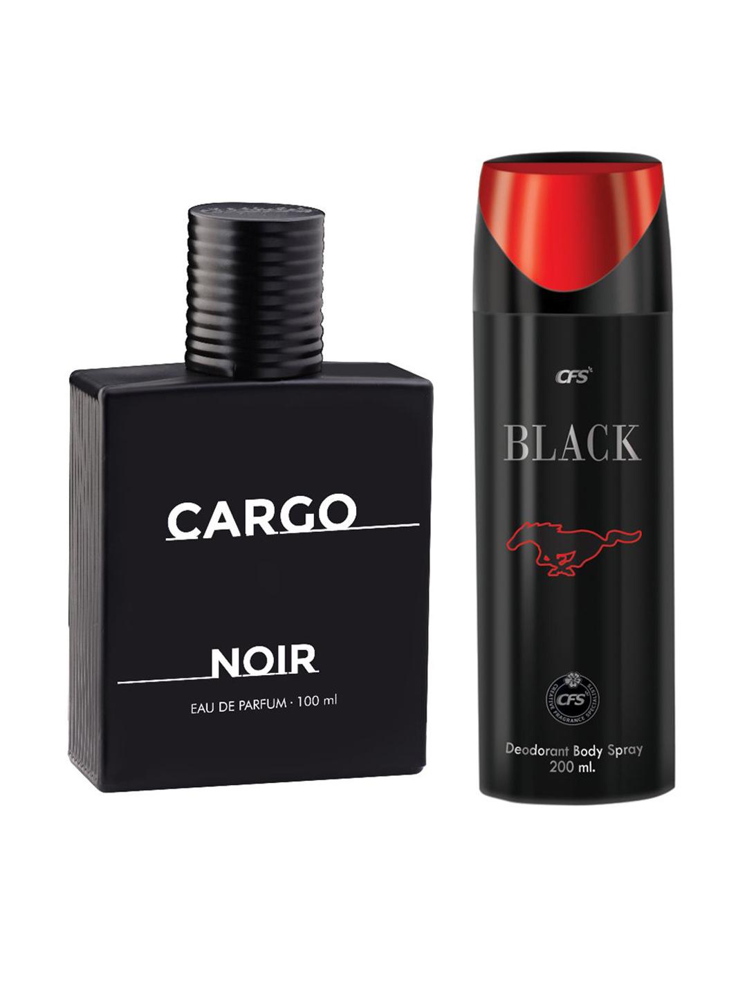 Buy CFS Set Of Cargo Noir Eau De Parfum 100ml & Black Deodorant Body ...