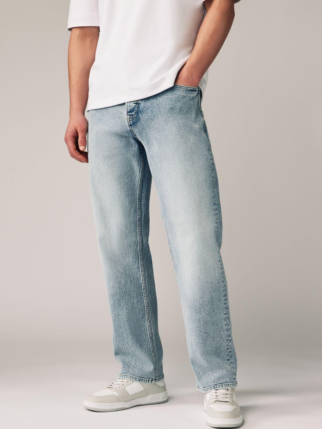 Buy NEXT Men Relaxed Fit Heavy Fade Stretchable Jeans - Jeans for Men ...