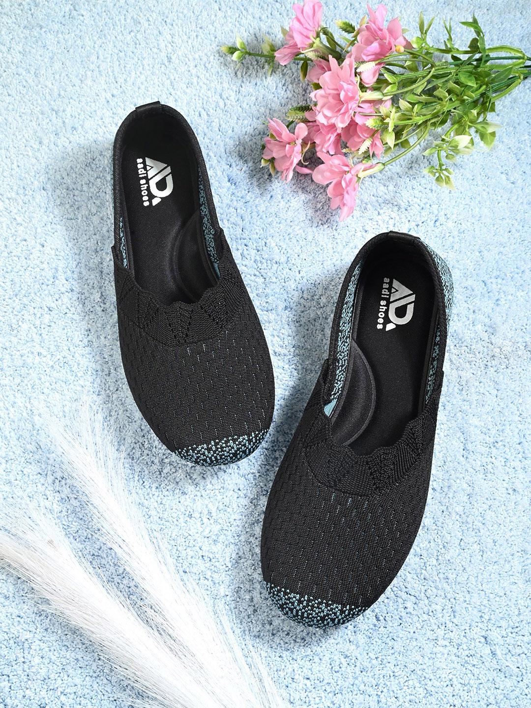 Buy Aadi Women Woven Design Slip On Mojaris - Flats for Women 30304335 ...