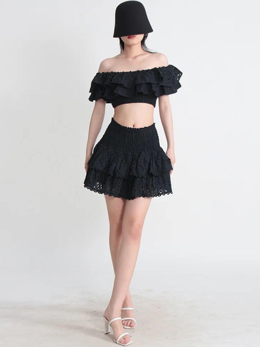 Buy Alamode By Akanksha Top With Skirt - Co Ords for Women 30371791 ...