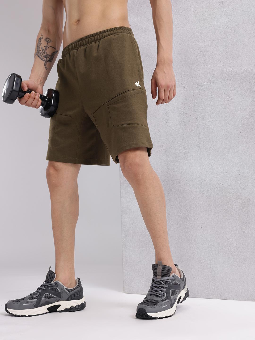 Buy HRX By Hrithik Roshan Men Iron Tribe Training Or Gym Sports Shorts ...
