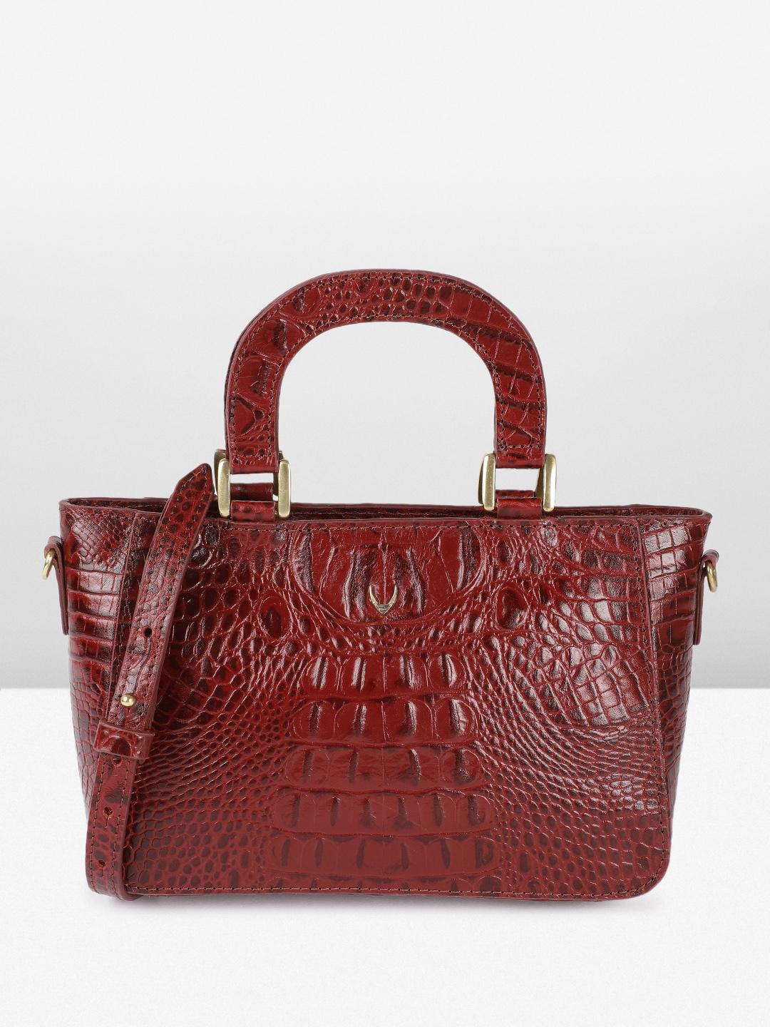 Buy Hidesign Helene Animal Printed Textured Handheld Bag - Handbags for ...