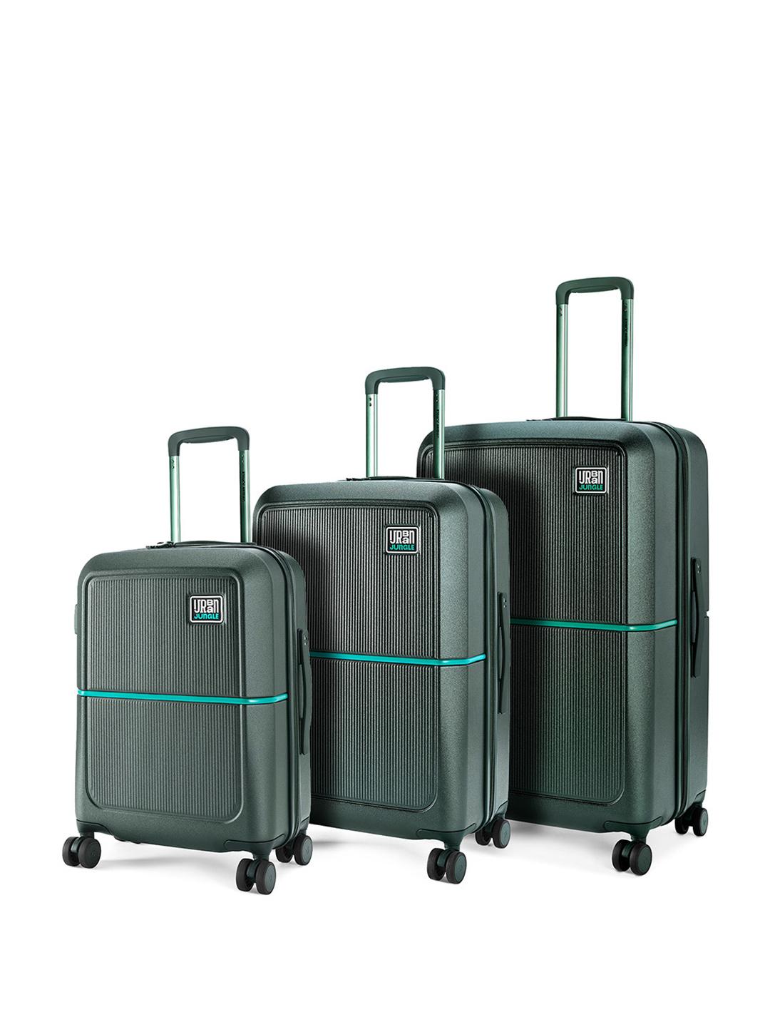 Buy Urban Jungle By Safari Set Of 3 Hardside Trolley Suitcases ...