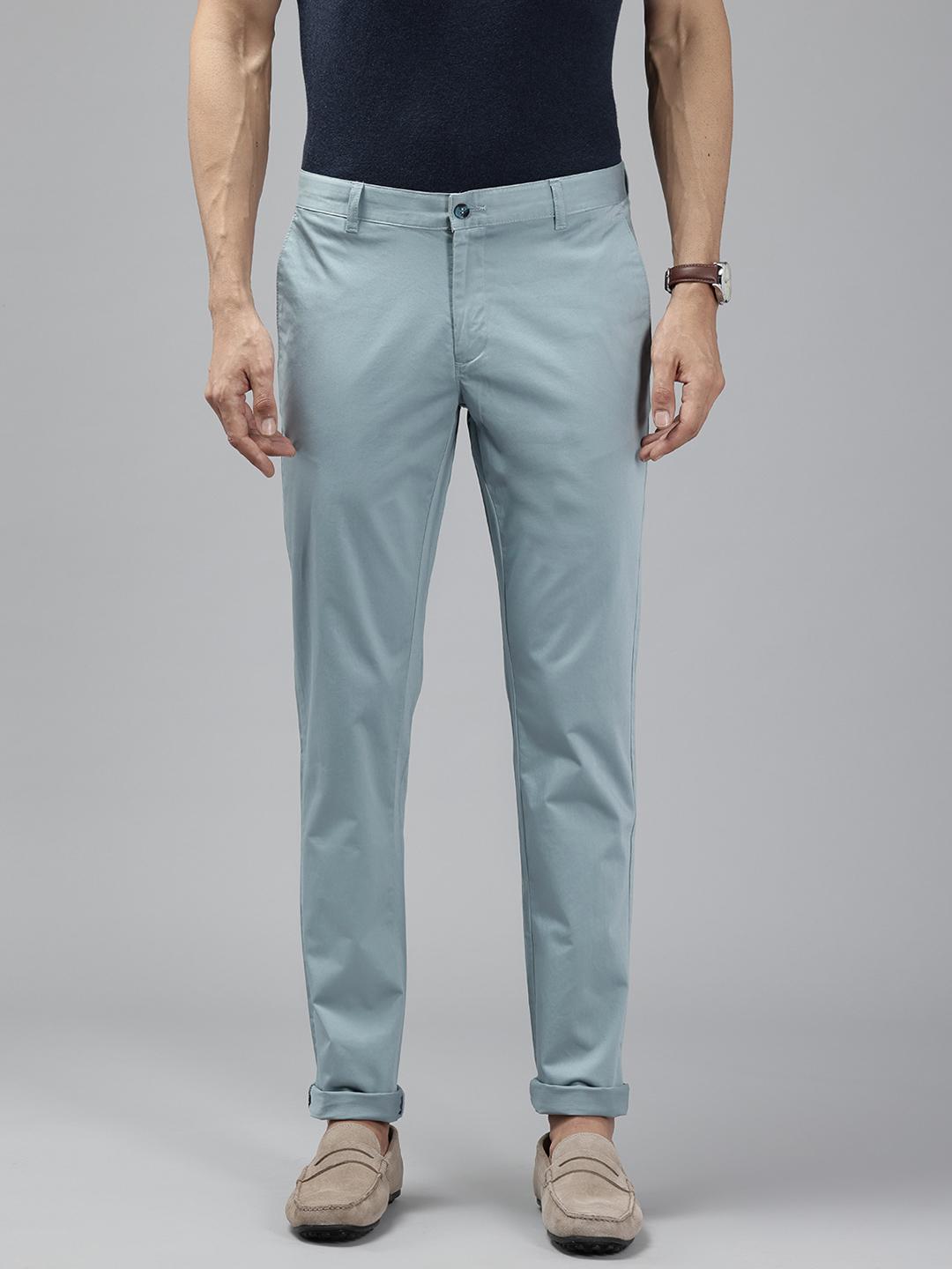Buy Blackberrys Men Tapered Fit Low Rise Trousers - Trousers for Men ...