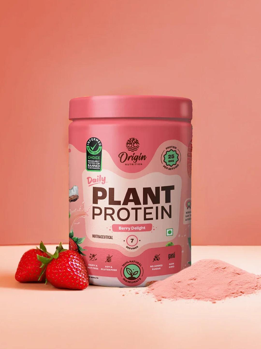 Buy Origin Nutrition Daily Plant Protein Strawberry Flavour 286g ...