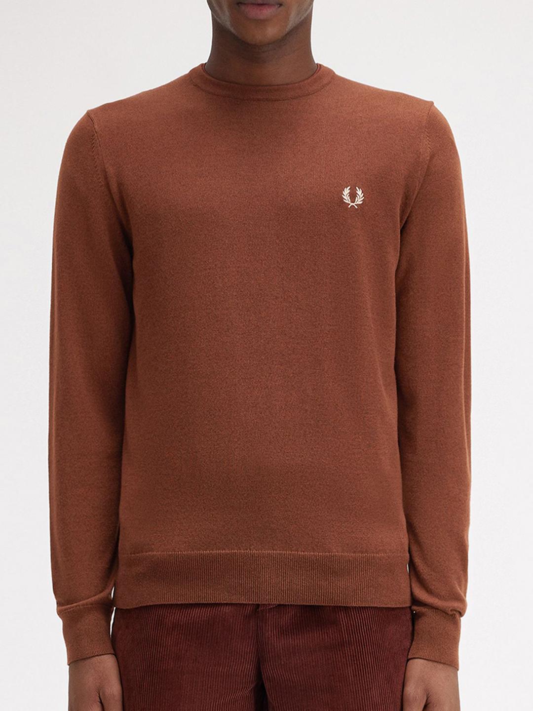 Buy Fred Perry Men Solid Woollen Pullover Sweater - Sweaters for Men ...