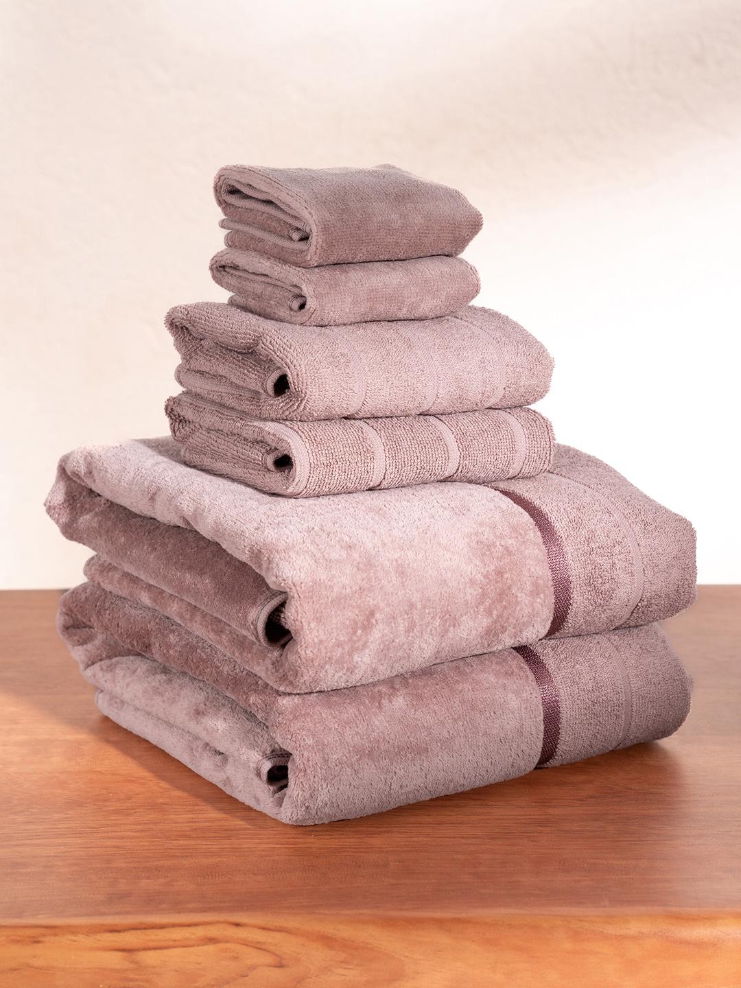 Buy Damensch Premium Cotton Soft Sheared Terry Better Basic Towels Set ...