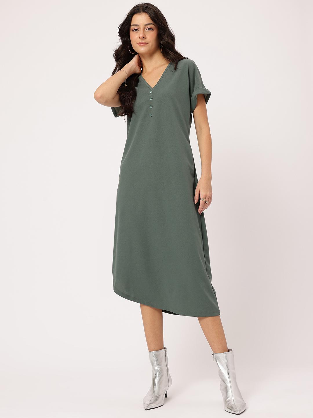 Buy DressBerry X Fwd Extended Sleeves Sheath Dress - Dresses for Women ...