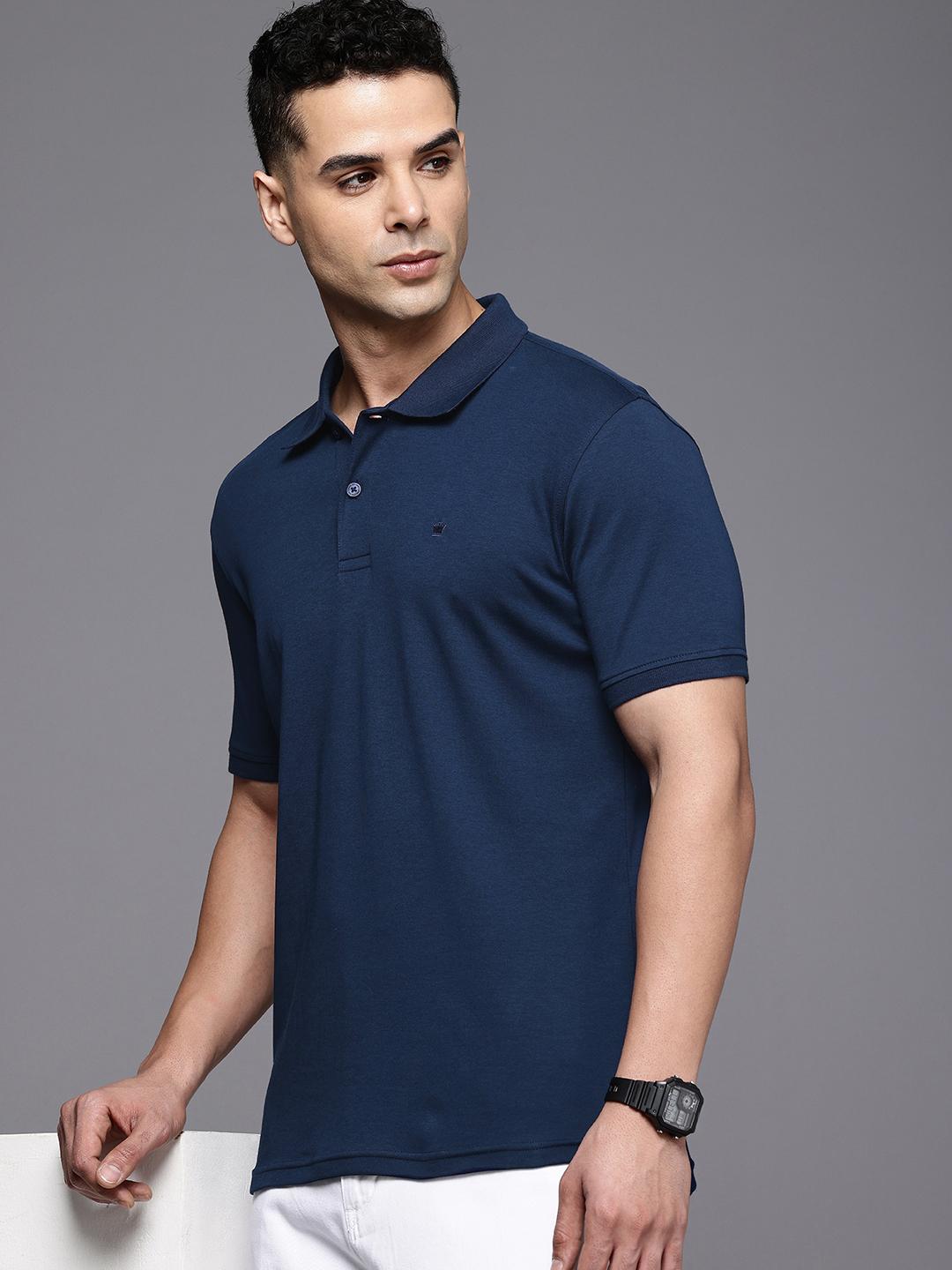 Buy Louis Philippe Polo Collar Pure Cotton T Shirt - Tshirts for Men ...
