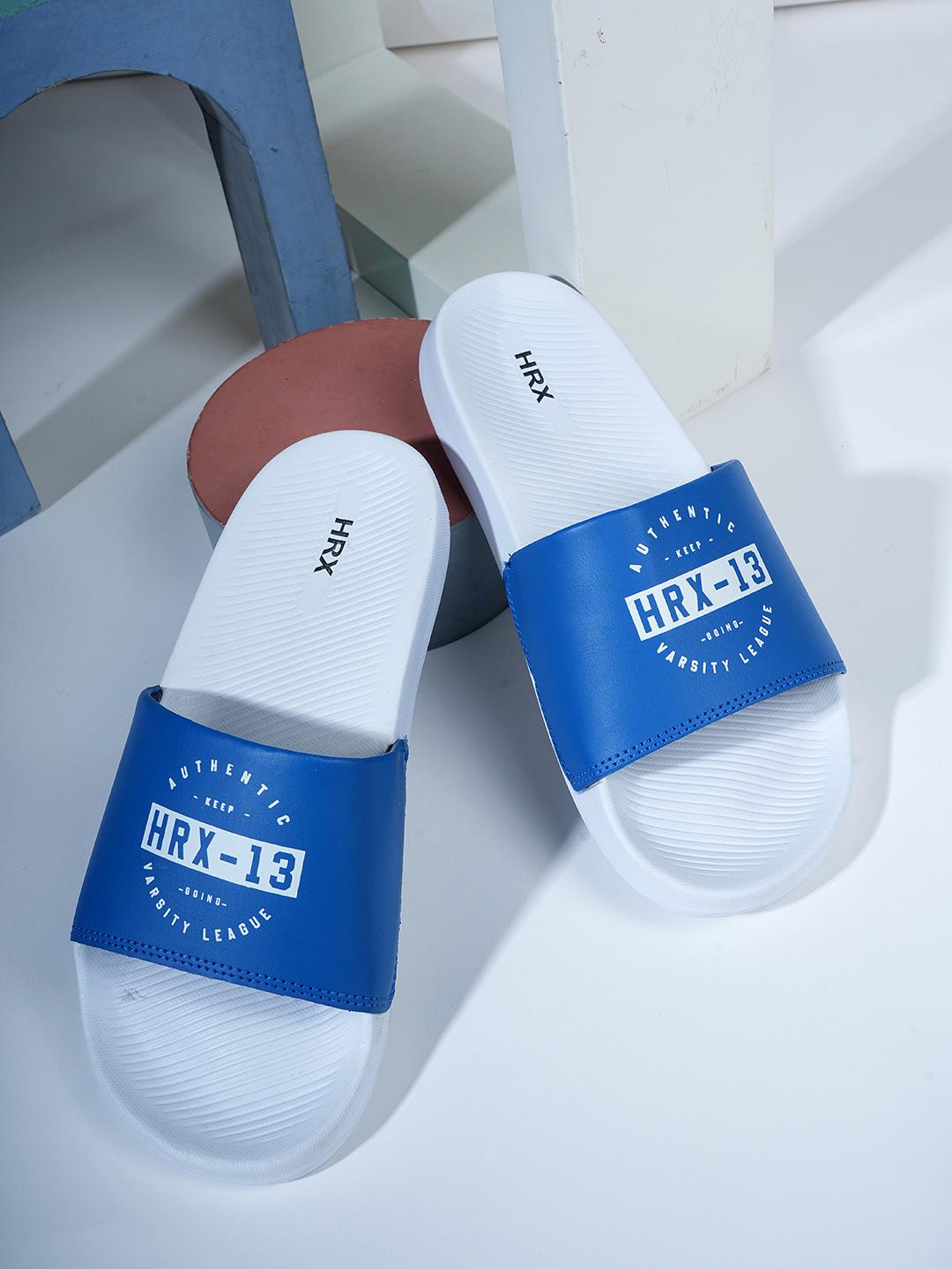 Buy HRX By Hrithik Roshan Men Printed Sliders - Flip Flops for Men ...