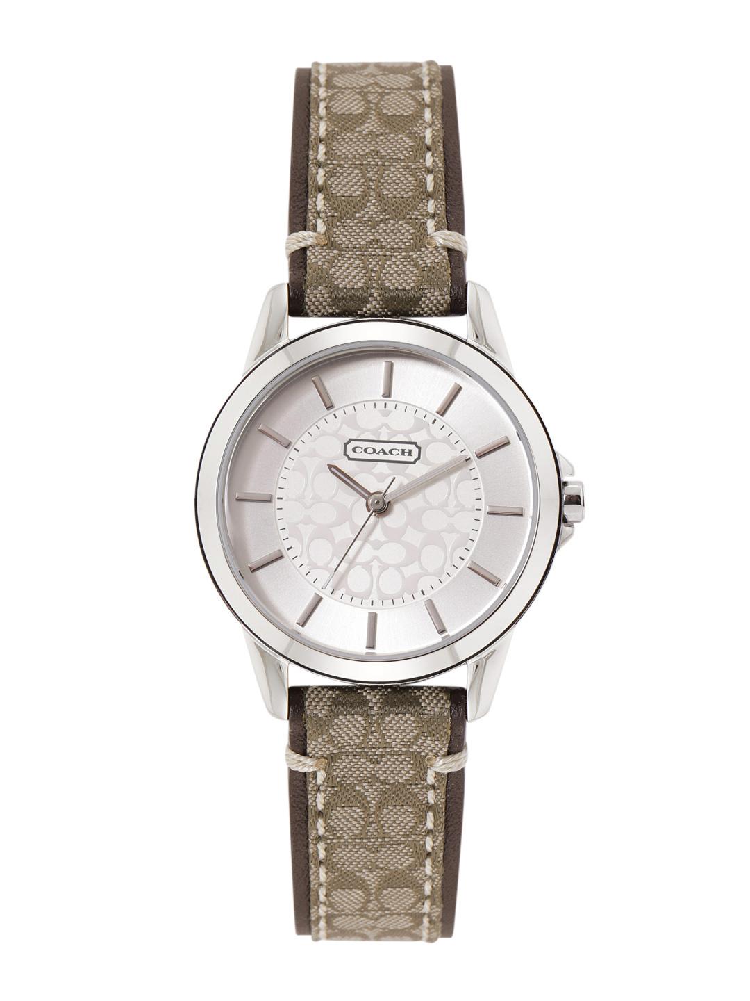 Buy Coach Women Classic Printed Leather Analogue Watch 14501525 ...