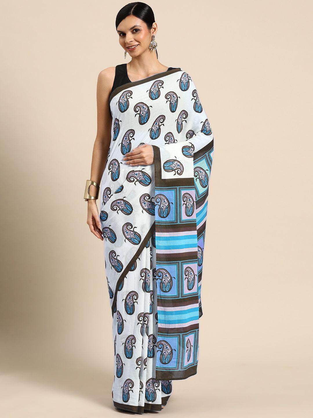 Buy BUTA BUTI Floral Pure Cotton Saree - Sarees for Women 30770743 | Myntra