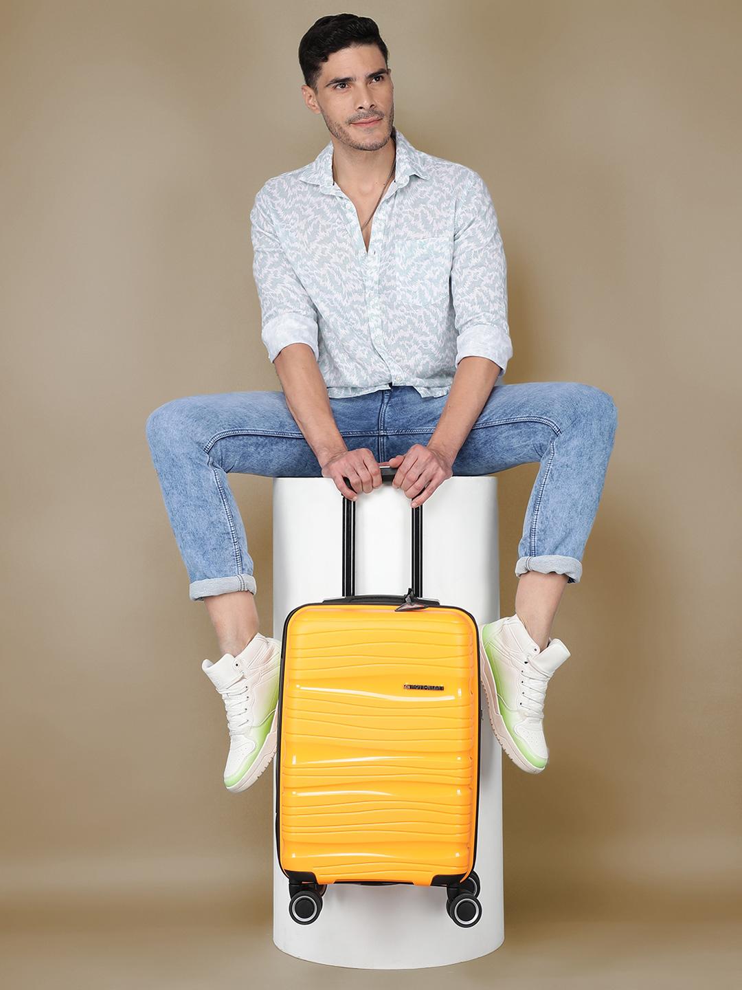Buy MOVE MEANT WanderWare 55cm Polypropylene Trolley Bag 8 Wheels ...