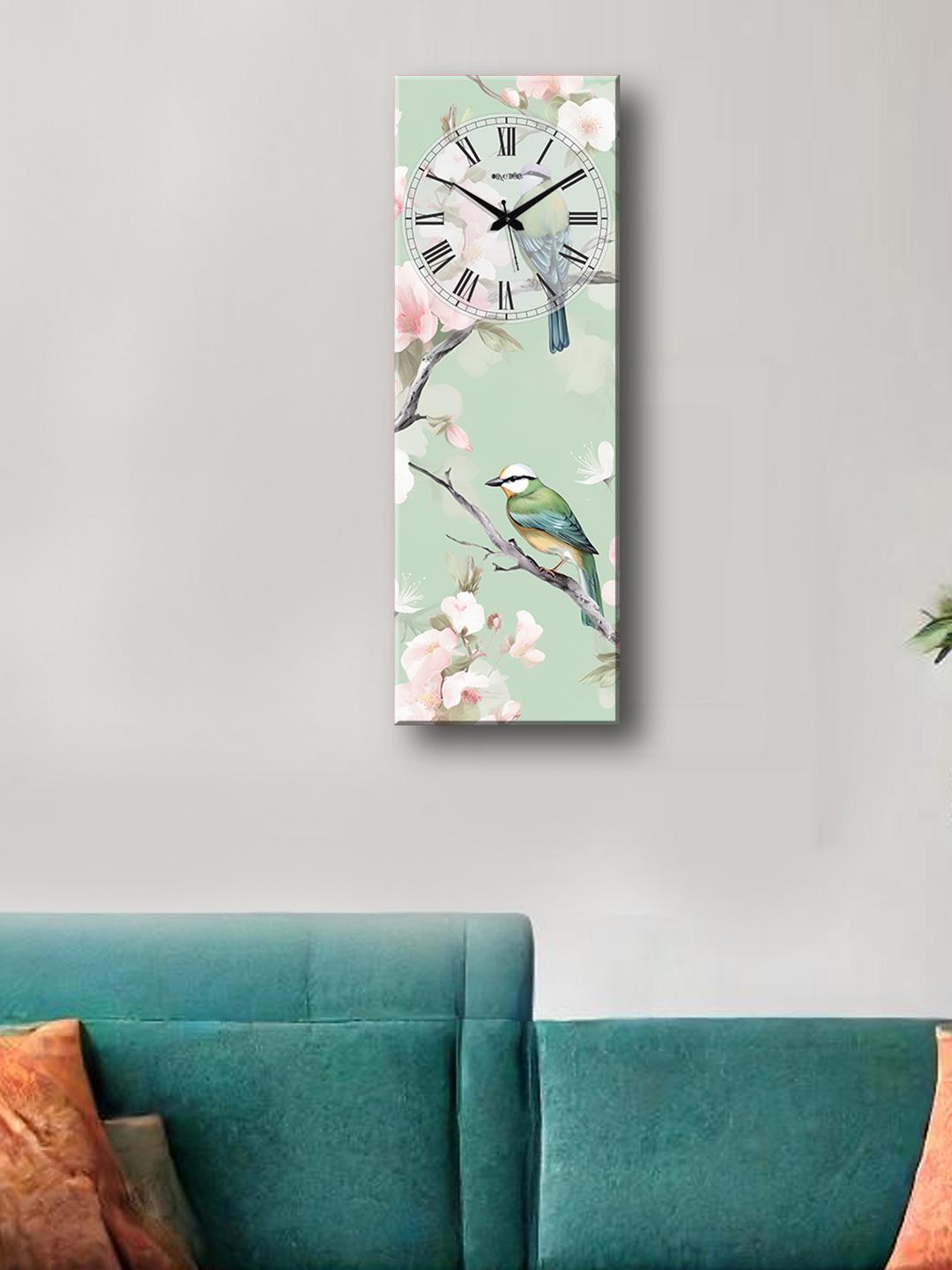 Buy OLIVE TREE Green & Pink Printed Contemporary Wooden Rectangle ...