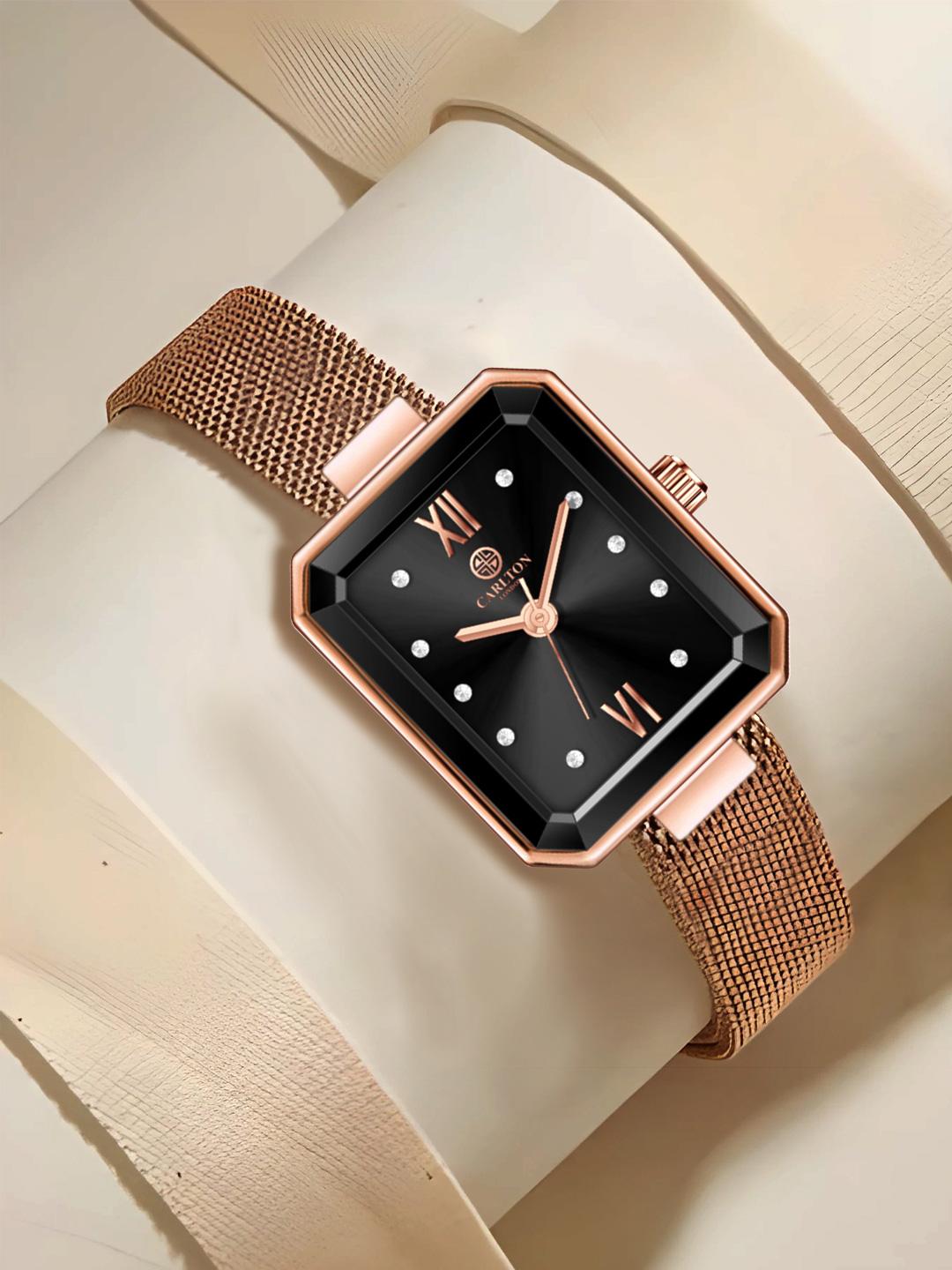 Buy Carlton London Women Brixton Analog Watch CLRGMBLK - Watches for ...