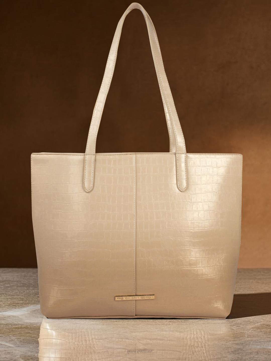 Buy French Connection Animal Textured Structured Shoulder Bag With ...