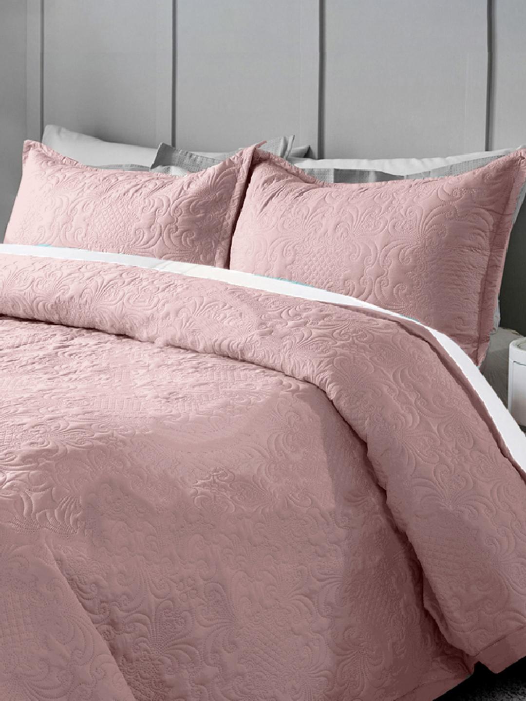 Buy LABHAM Sensation Ultrasonic Quilted 300TC King Bed Cover With 2 ...