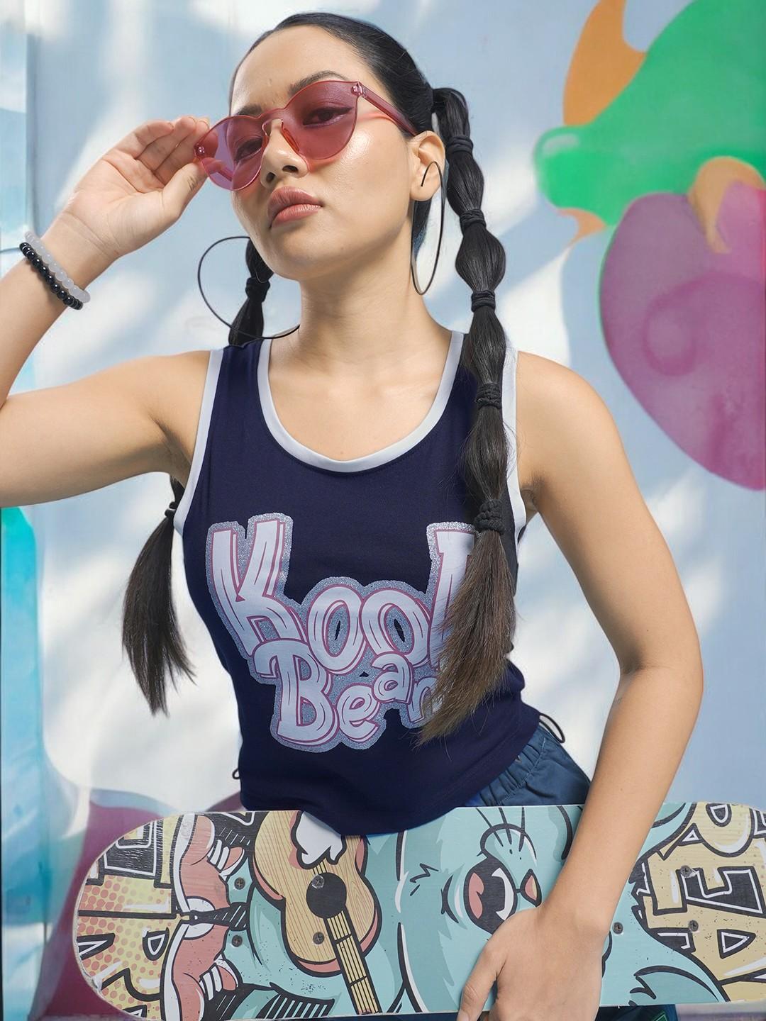 Buy URA STREET Women Printed Cotton Tank Crop Top - Tops for Women ...