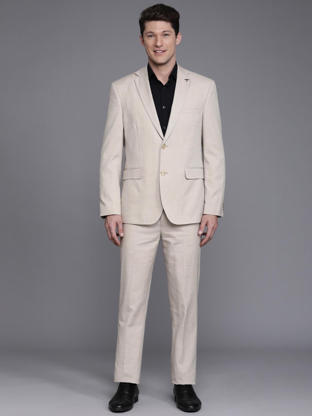 Buy Theme Men 2 Piece Solid Suit - Suits for Men 30879222 | Myntra