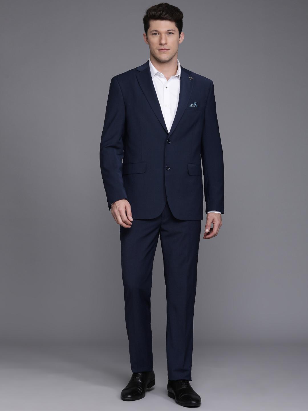 Buy Theme Men 2 Piece Solid Suit - Suits for Men 30879228 | Myntra