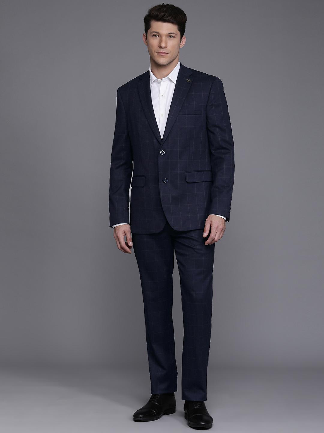 Buy Theme Men 2 Piece Checked Suit - Suits for Men 30879237 | Myntra