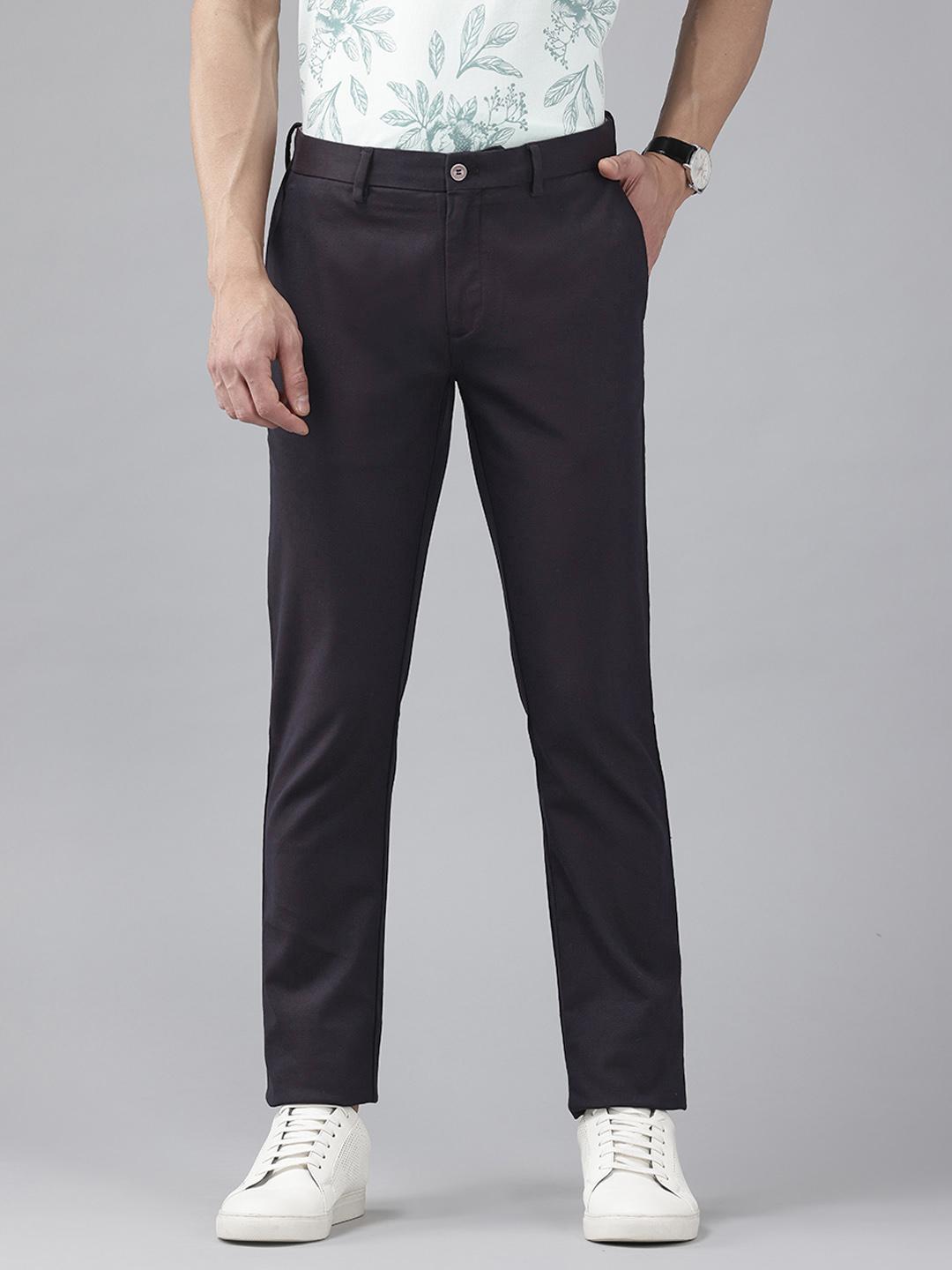 Buy Blackberrys Men B95 Mid Rise Slim Fit Chinos - Trousers for Men ...