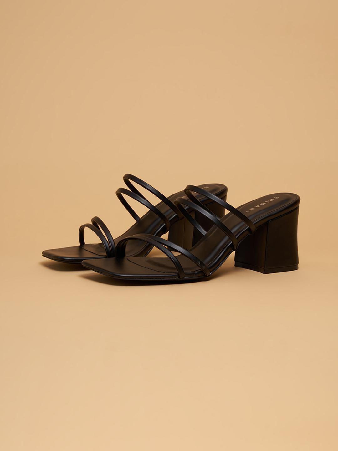 Buy ERIDANI Julian Wide Strappy Heels - Heels for Women 30946766 | Myntra