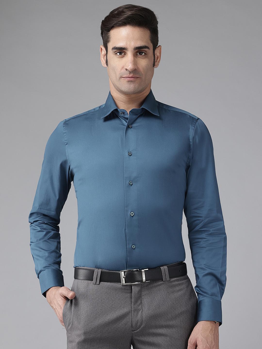 Buy Blackberrys Slim Fit Cutaway Collar Dart Detailed Pure Cotton ...