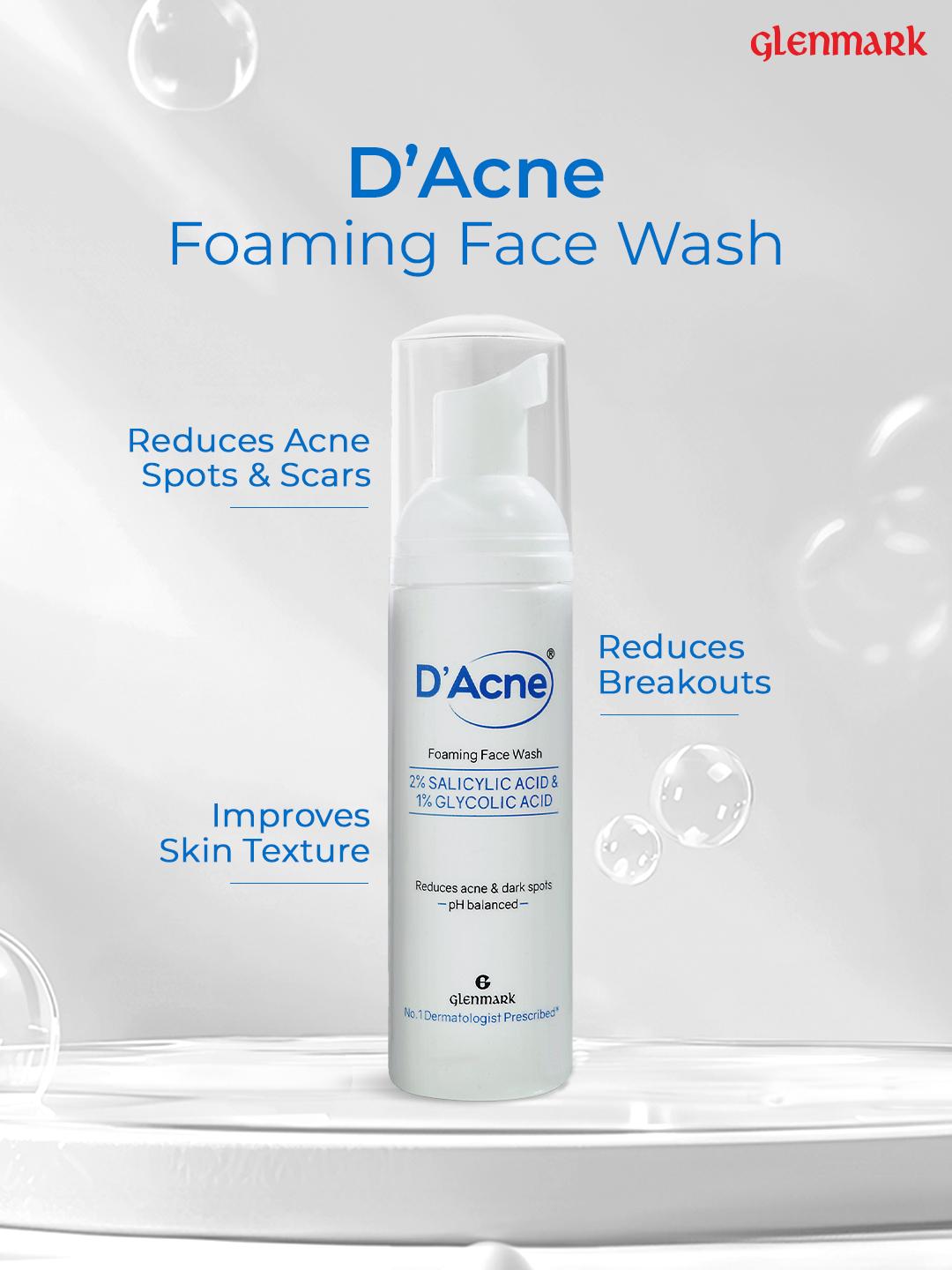 Buy D'Acne Foaming Face Wash Deep Cleanser To Reduce Acne With ...