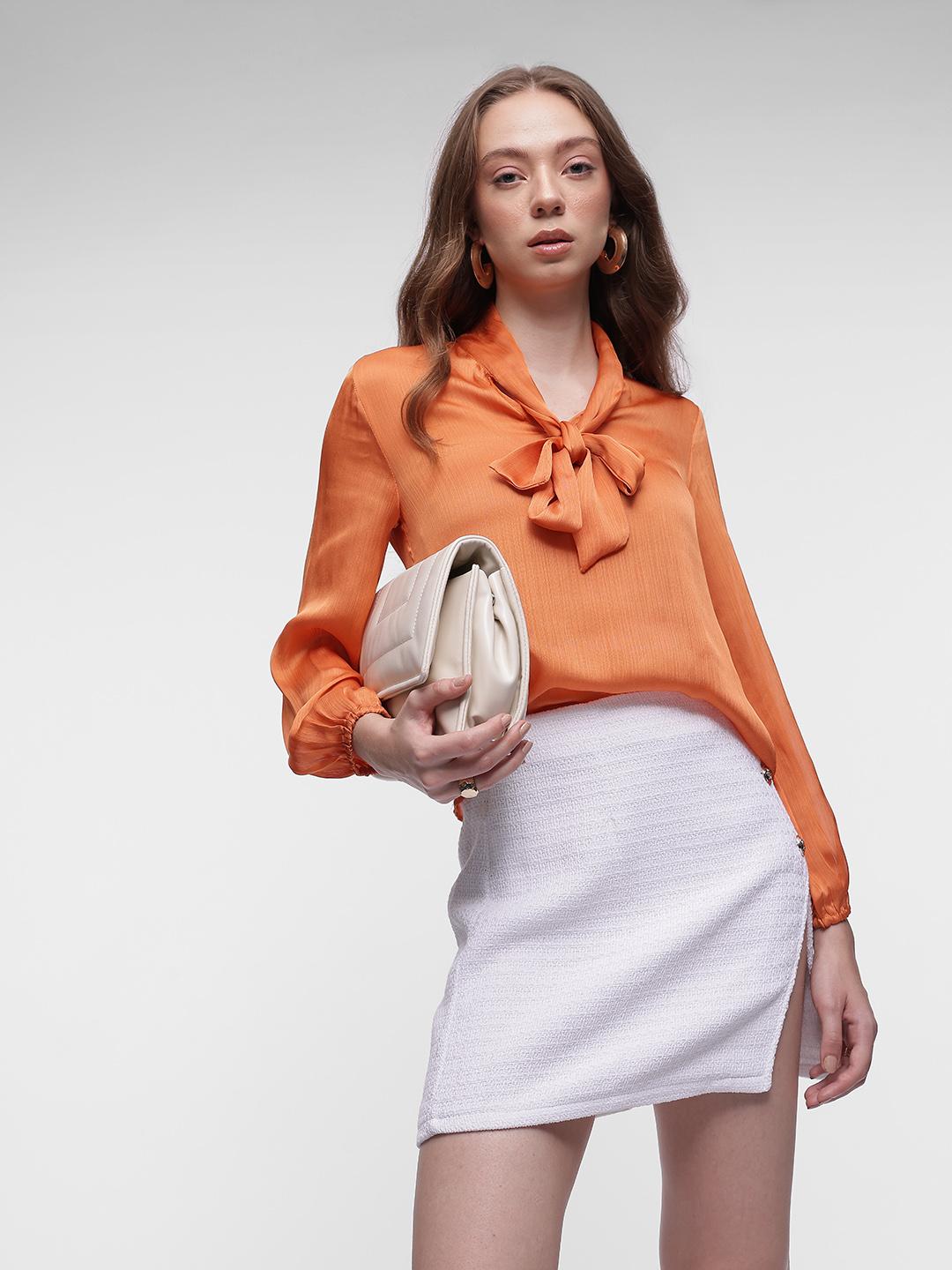 Buy French Connection Tie Up Neck Top - Tops for Women 31046802 | Myntra